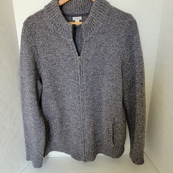 L.L. Bean | Sweaters | Ll Bean Mens Full Zipper Sweater 0 Lamb Wool ...